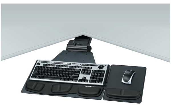 Corner Exec Keyboard Tray | Voomia