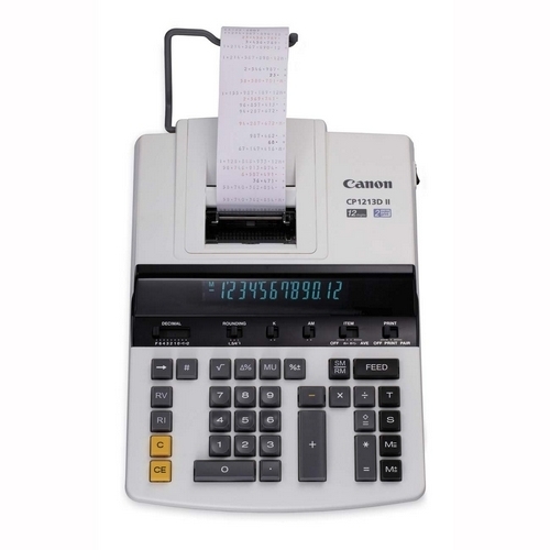 Canon 12-digit Calculator,2-color Printing,9-1/2″x12-3/4″x3-1/4 ...