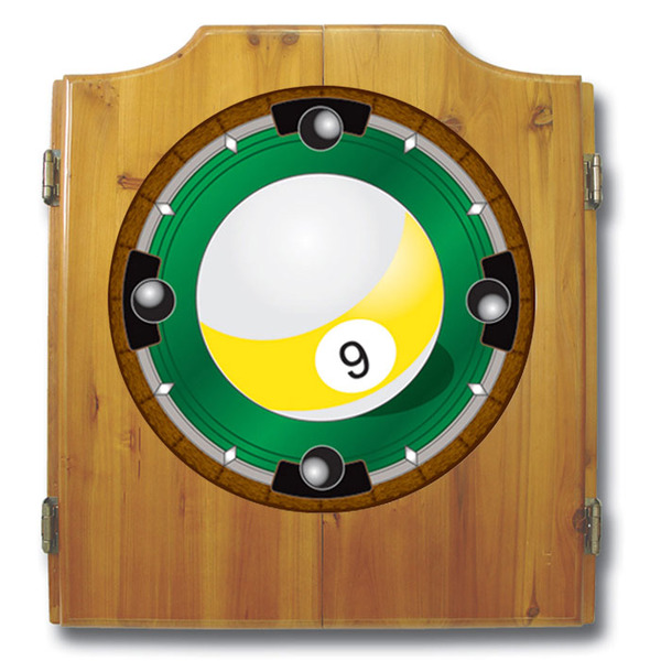 9-ball Dart Cabinet Includes Darts And Board | Shufflevine