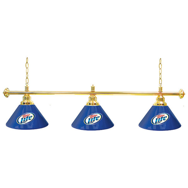 Miller Lite 60 Inch 3 Shade Billiard Lamp | Gabdog