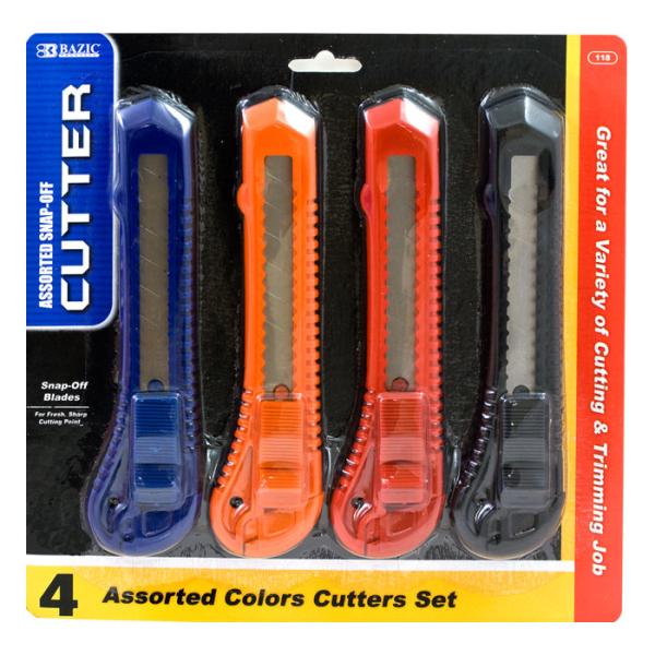 UPC 764608001189 - BAZIC Assorted 6-Inch Multipurpose Cutter 4 per Pack ...