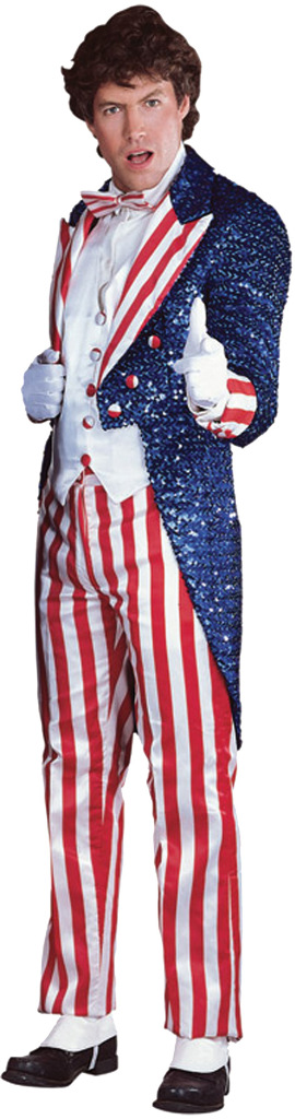 Uncle Sam Sequined Deluxe Men’s Costume- Large | Pixolith