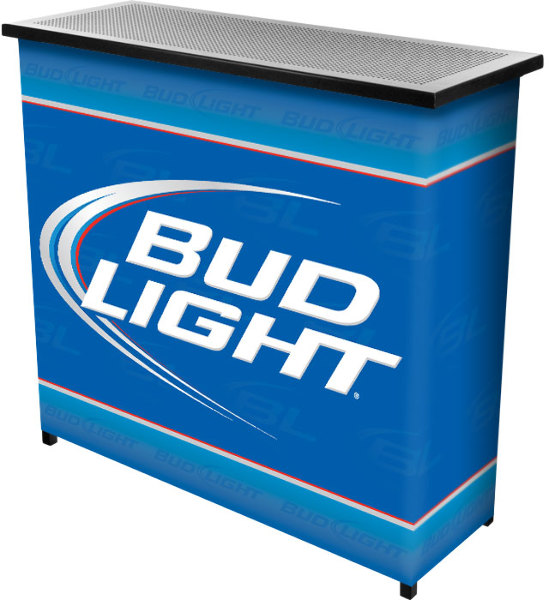 Bud Light Metal 2 Shelf Portable Bar Table | Taboo