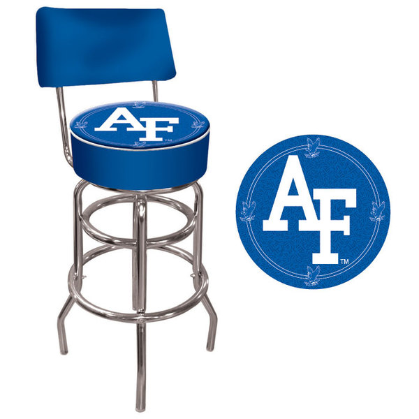 Air Force Padded Bar Stool With Back | Kayvee